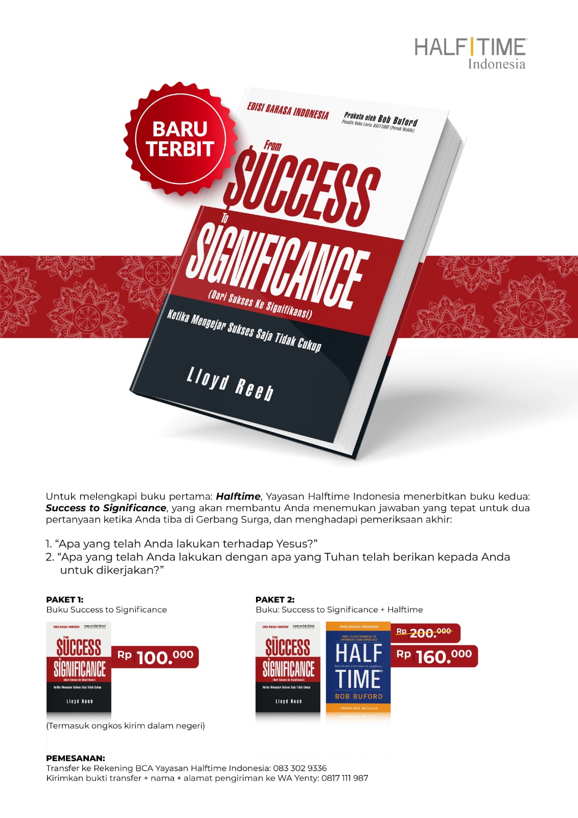 BUKU 2: From Success To Significance - Halftime Indonesia